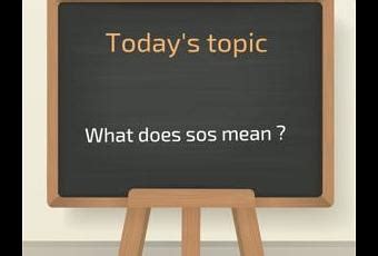 Image result for SOS Definition