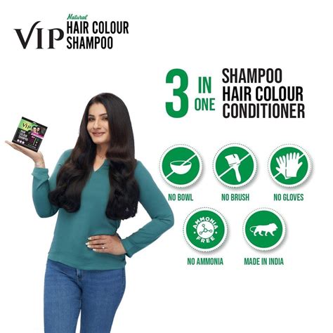 Image result for Using VIP Shampoo Hair Color