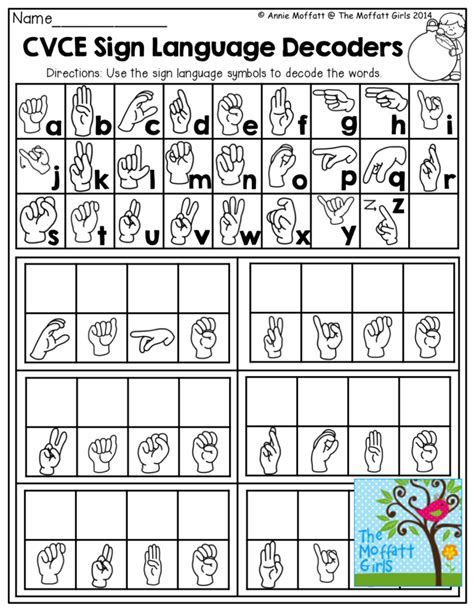 Image result for Sign Language Words Worksheet