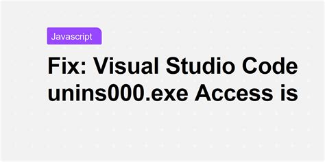 Image result for Access Is Denied in vs Code