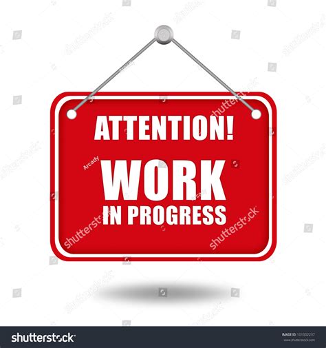 Image result for Work in Process Sign