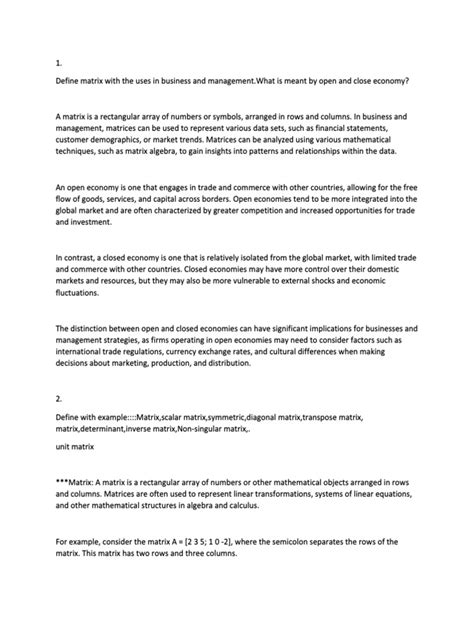 Image result for Matrix Theory Examples