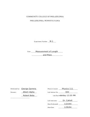 Image result for Student Lab Report Sample