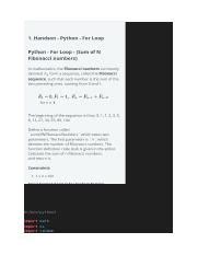 Image result for Sum of N Fibonacci Numbers in Python