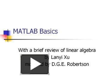 Image result for MATLAB Basics Ppt