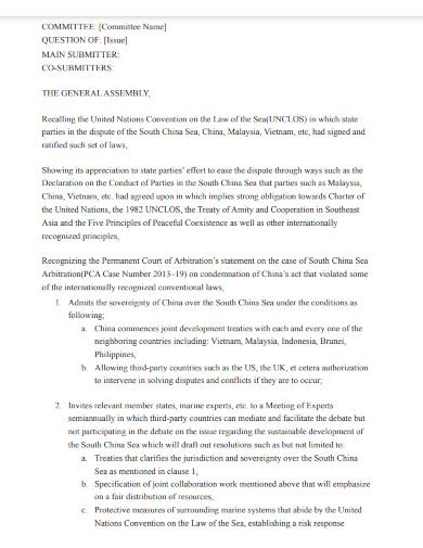 Image result for Debate Resolution Examples