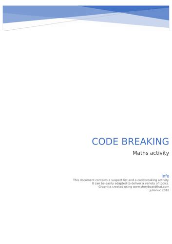 Image result for Code-Breaking Kit