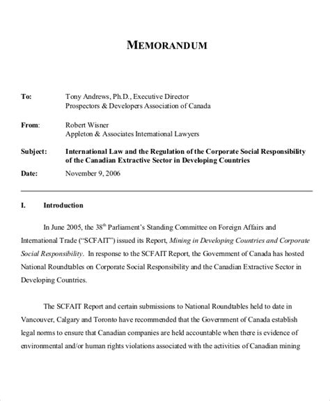 Image result for Legal Memorandum Format Example