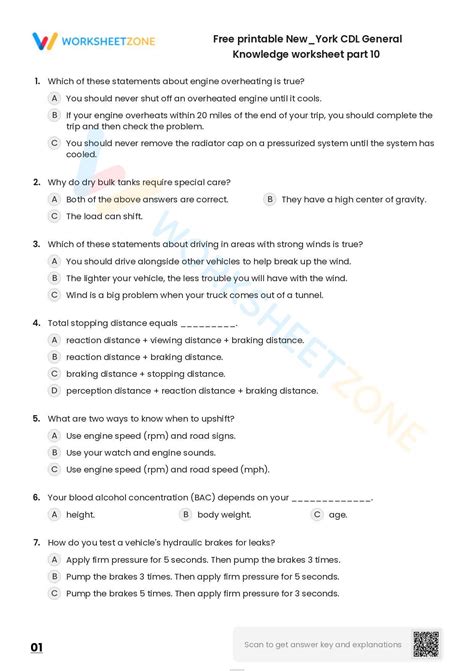 Image result for Printable CDL Practice Test