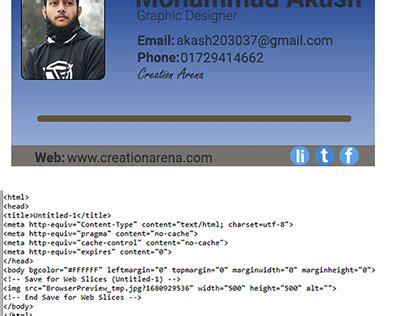 Image result for HTML Signature