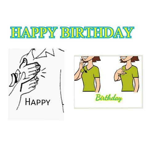 Image result for Birthday Sign Language
