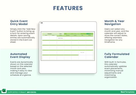 Image result for Dynamic Calendar Excel
