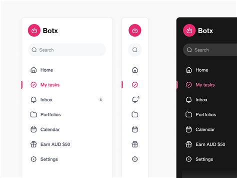 Image result for Sidebar Toggle Button UI Design