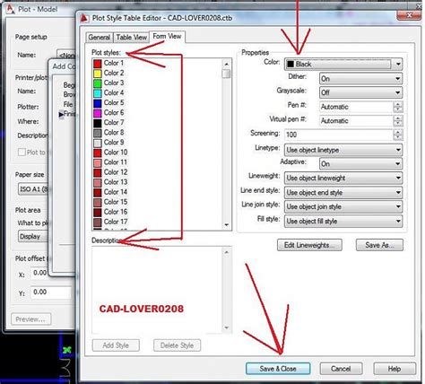 Image result for Setting Up an AutoCAD CTB File