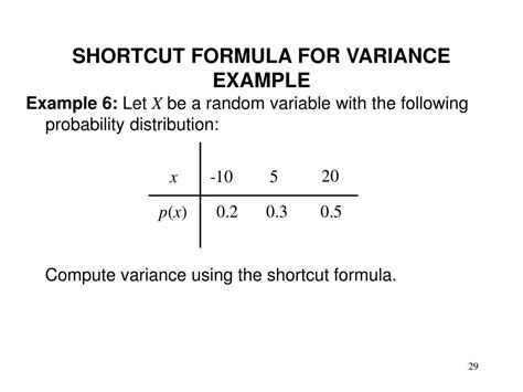 Image result for Variance Formula From Random Variable