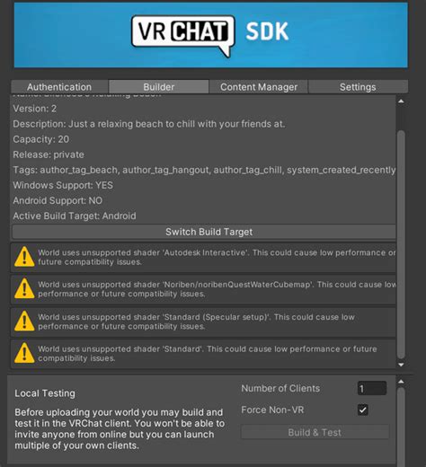 Image result for NullReferenceException Unity VRChat World