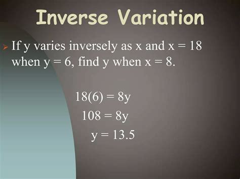 Image result for Direct and Inverse Variation