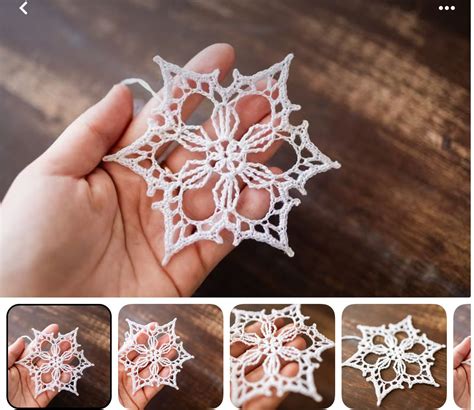 Image result for Crochet Snowflake Patterns Written