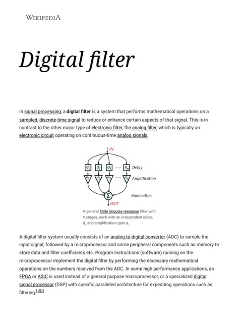 Image result for Example Digital Filters