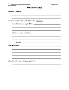 Image result for Evolution Guided Notes