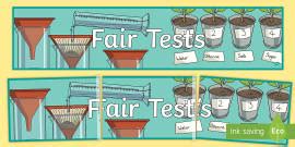 Image result for Fair Test Science Primary