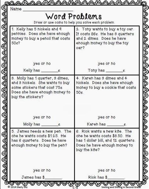 Image result for Money Word Problems