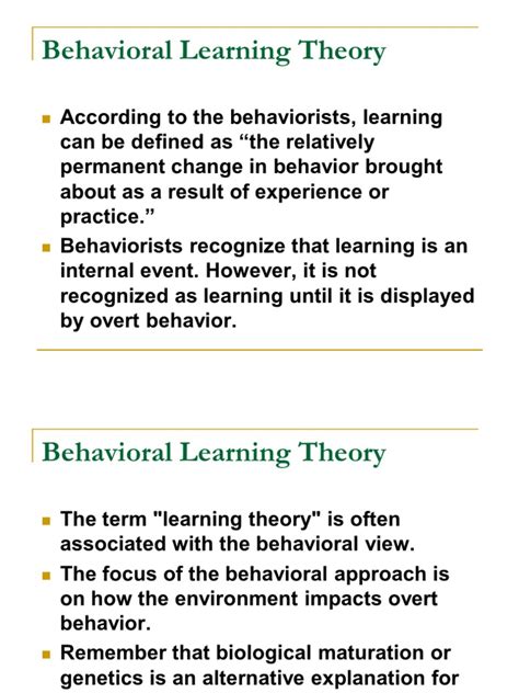 Image result for Behavioral Learning Process