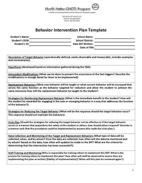 Image result for Sample Behavior Plan