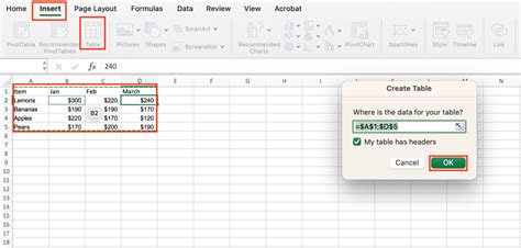 Image result for In MS Excel How Create a Table