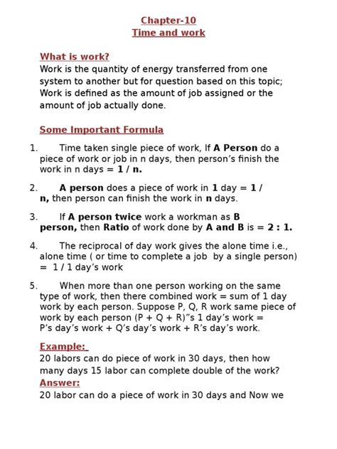 Image result for Time Work Chain Rule Lesson 2