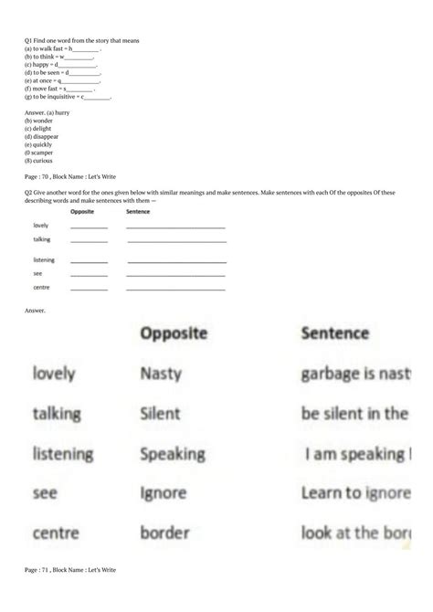 Image result for Class 4th English Question. Answer