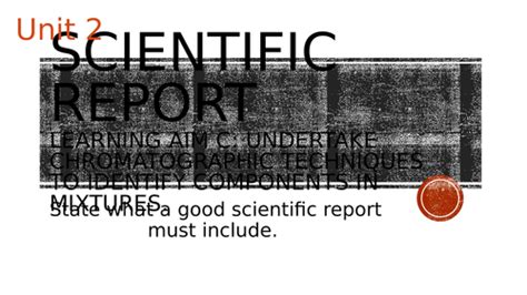 Image result for Report Layout for Applied Science BTEC
