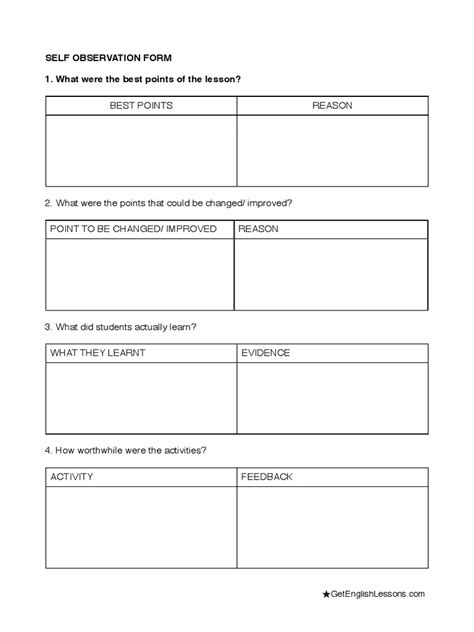Image result for Lesson Observation Form UK