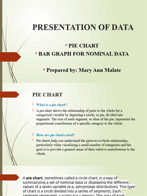 Pie Chart and Bar Graph for Nominal Data | PDF | Pie Chart | Chart
