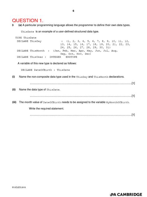 Image result for Computer Science a Level Paper 1