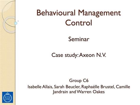 Image result for Behavioral Control Definition