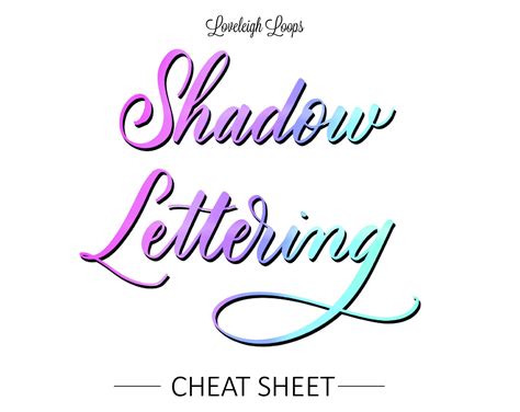 Image result for Shadow Lettering Tutorial Lowercase