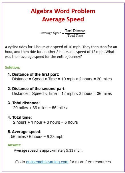 Image result for Average Speed of Motion Practice Problems
