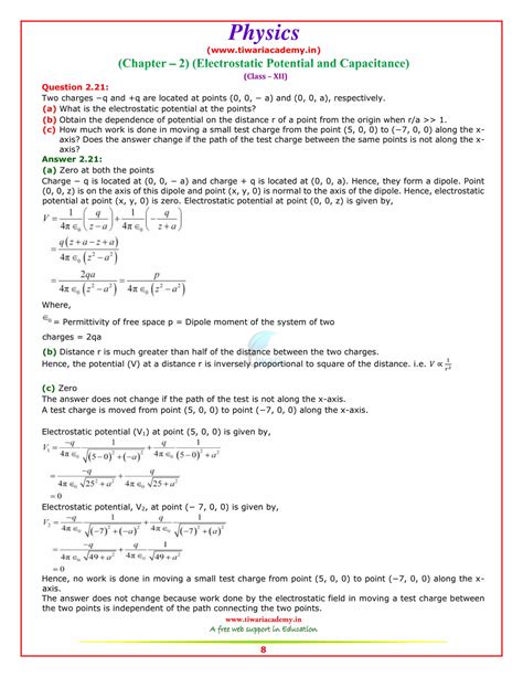 Image result for Physics Chapter 2 Class 12 by Radhika Classes Lecture 6