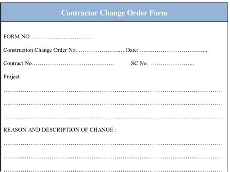 Image result for Change Order Process Form INDOT