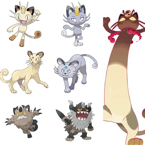 Image result for Meowth Evolution Chart