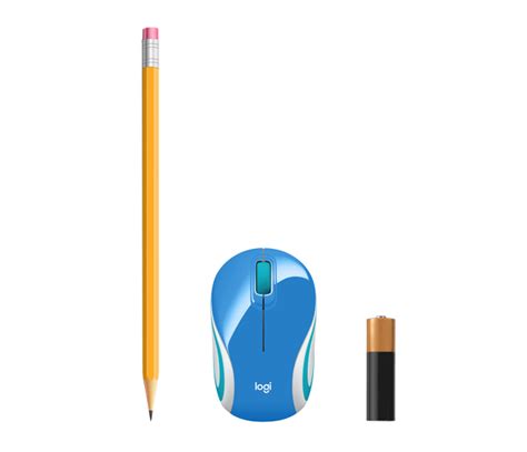 910-005360 - $28 - Logitech Mini M187 Wireless Mouse Blue