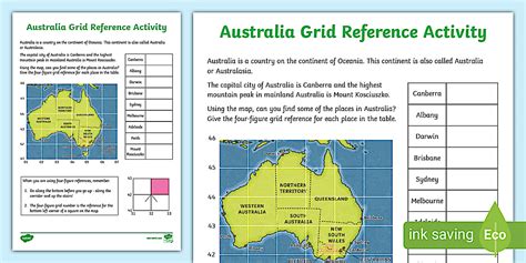 Image result for Grid Reference Worksheet.pdf
