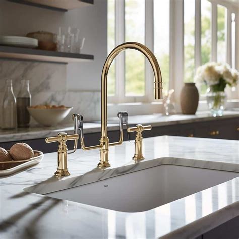 Image result for Bridge Style Faucet Kitchen Faucets