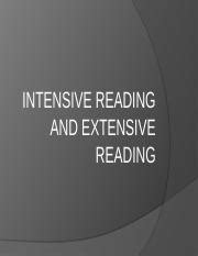 Image result for Intensive and Extensive Reading
