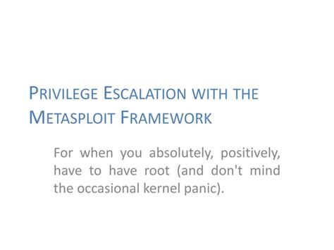 Image result for Using Metasploit for Privilege Escalation Penetration-Testing