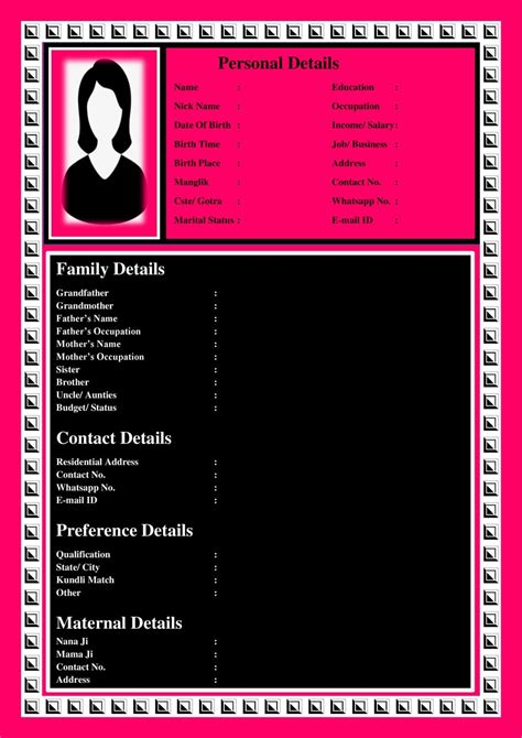 Image result for How to Write Bio Data in MS Word