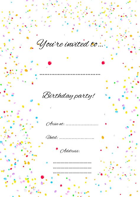 Image result for Birthday Invitations Examples