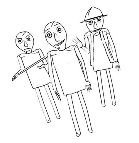 Image result for Baldi Basics Coloring Pages