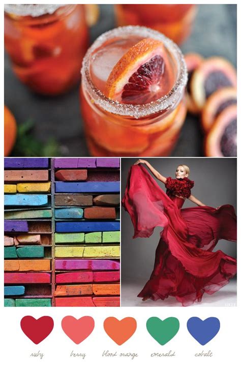 Color Palette: Ruby + Blood Orange